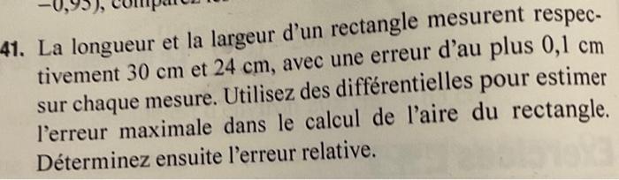 Solved 11. La longueur et la largeur d'un rectangle mesurent | Chegg.com