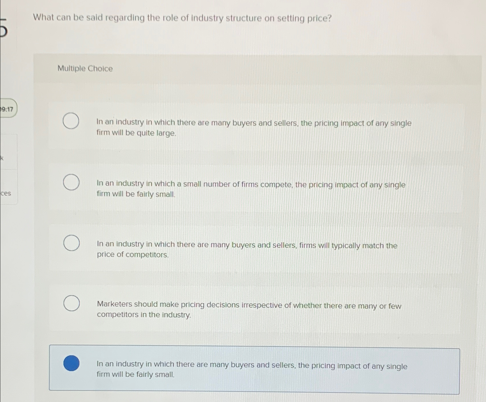 Solved What can be said regarding the role of industry | Chegg.com
