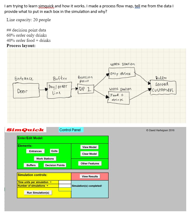 Solved I am trying to learn simquick and how it works. I | Chegg.com