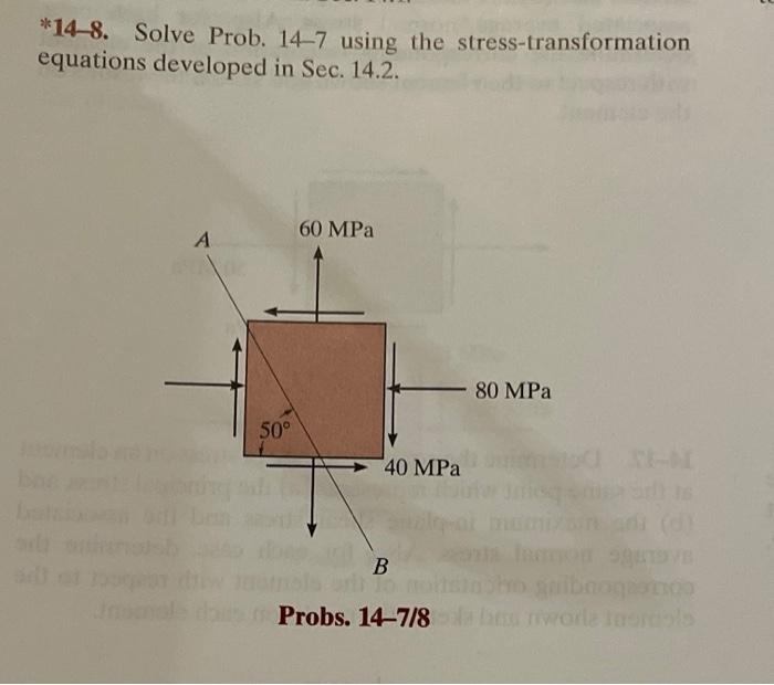 Solved *14-8. Solve Prob. 14-7 using the | Chegg.com