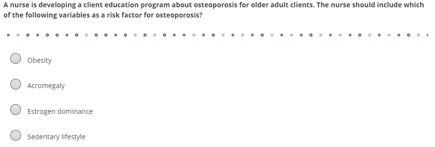 Solved A nurse is developing a client education program | Chegg.com