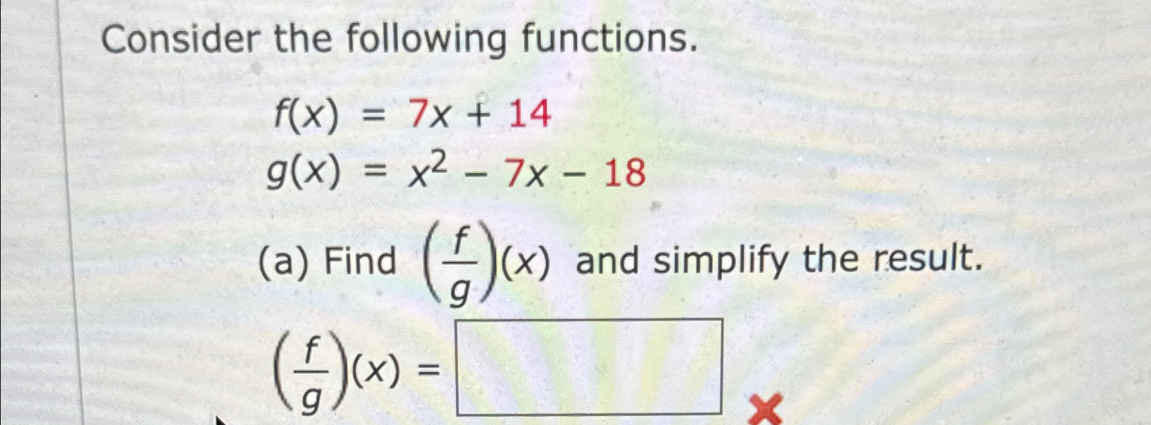 Solved Consider the following | Chegg.com