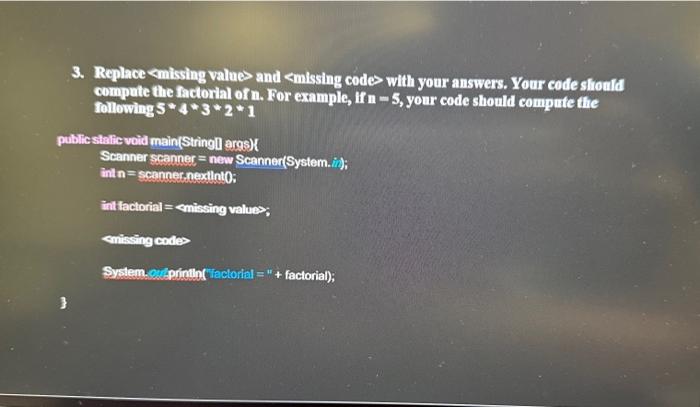 Solved 3. Replace > and > with your answers. Your code | Chegg.com