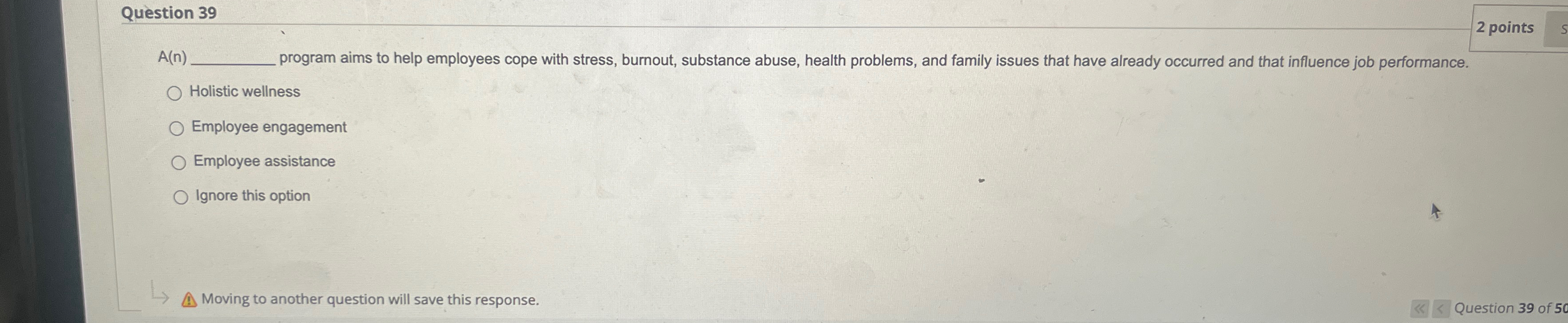 Solved Question 392 ﻿pointsA(n) ﻿Jrogram aims to help | Chegg.com