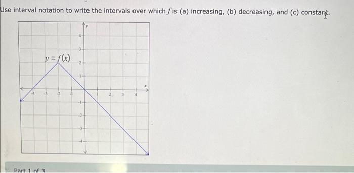 Solved Jse interval notation to write the intervals over | Chegg.com