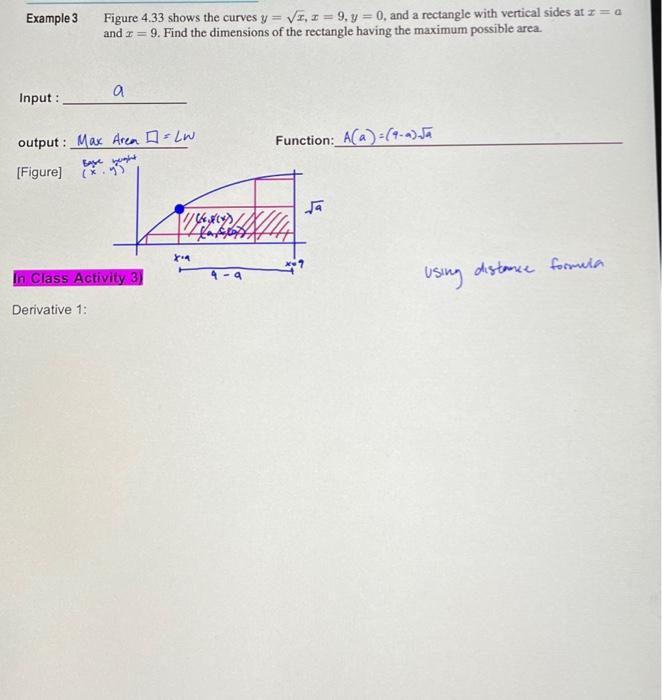 Solved Example 3 Figure 4.33 shows the curves y=x,x=9,y=0, | Chegg.com