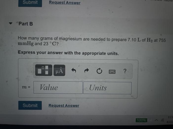 Solved Submit Request Answer Part B How many grams of | Chegg.com