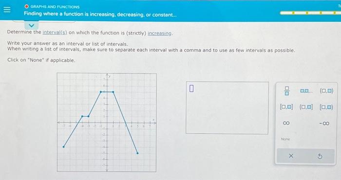 Solved Determine the intervals. On which the function is | Chegg.com