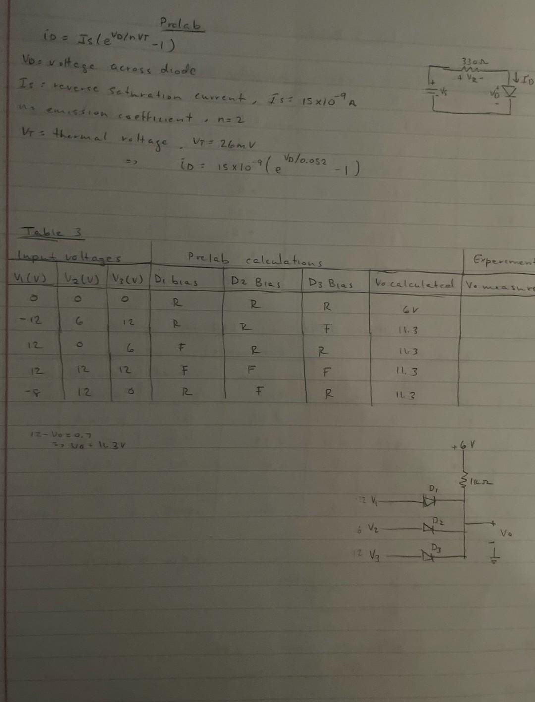 Solved lab 5 Preleb Table 1 Table 2 LED voltage: 4.99V LED | Chegg.com