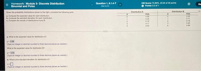 Solved III Homework: Module 3- Discrete Distribution | Chegg.com