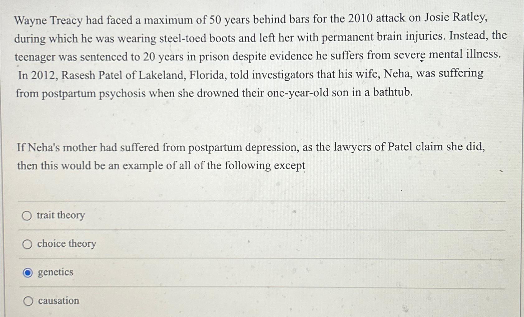 Solved Wayne Treacy had faced a maximum of 50 ﻿years behind | Chegg.com