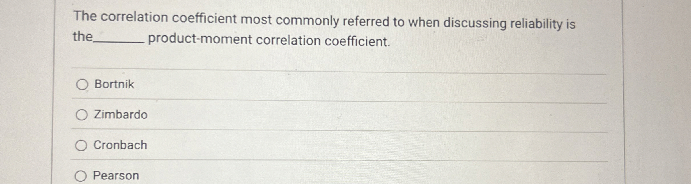 Solved The correlation coefficient most commonly referred to | Chegg.com