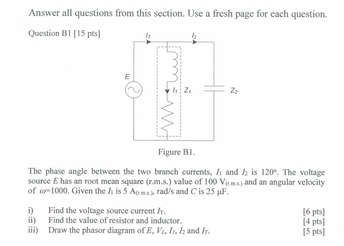 Solved Answer all questions from this section. Use a fresh | Chegg.com