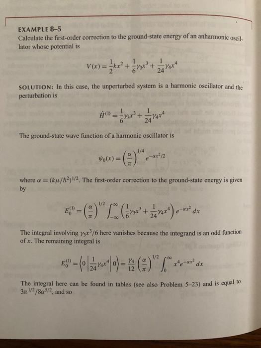 Solved Calculate The First Order Correction To The First
