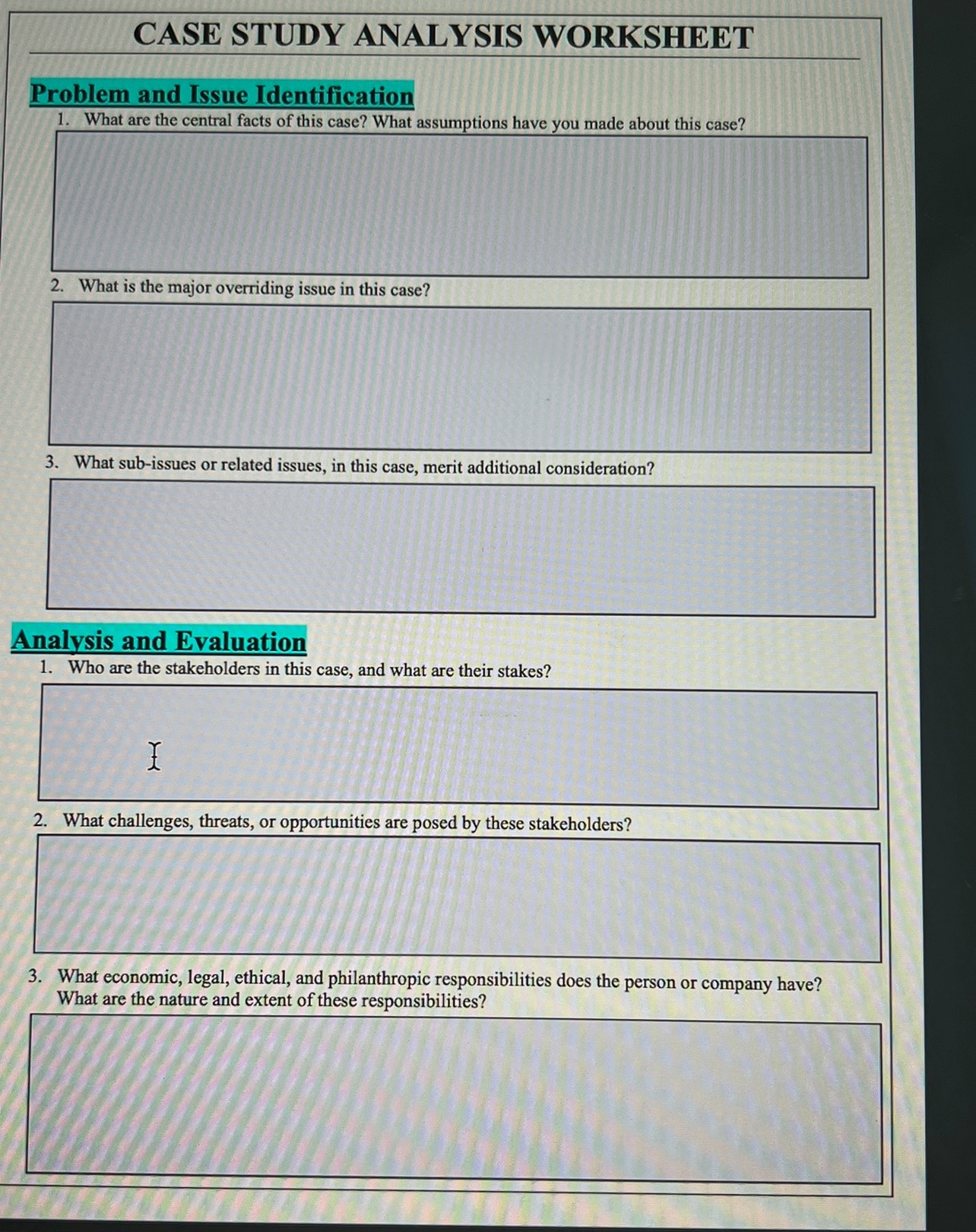 Solved Case study 21 ﻿Lighting a fire CASE STUDY ANALYSIS | Chegg.com
