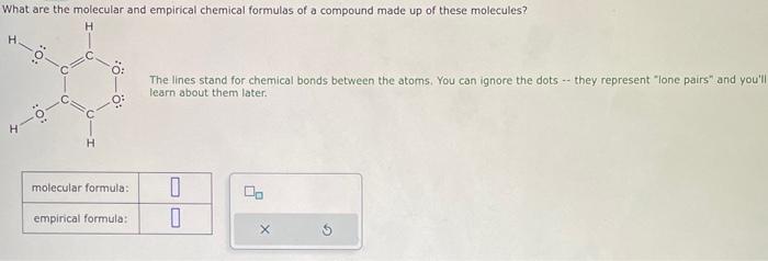 Solved What are the molecular and empirical chemical | Chegg.com