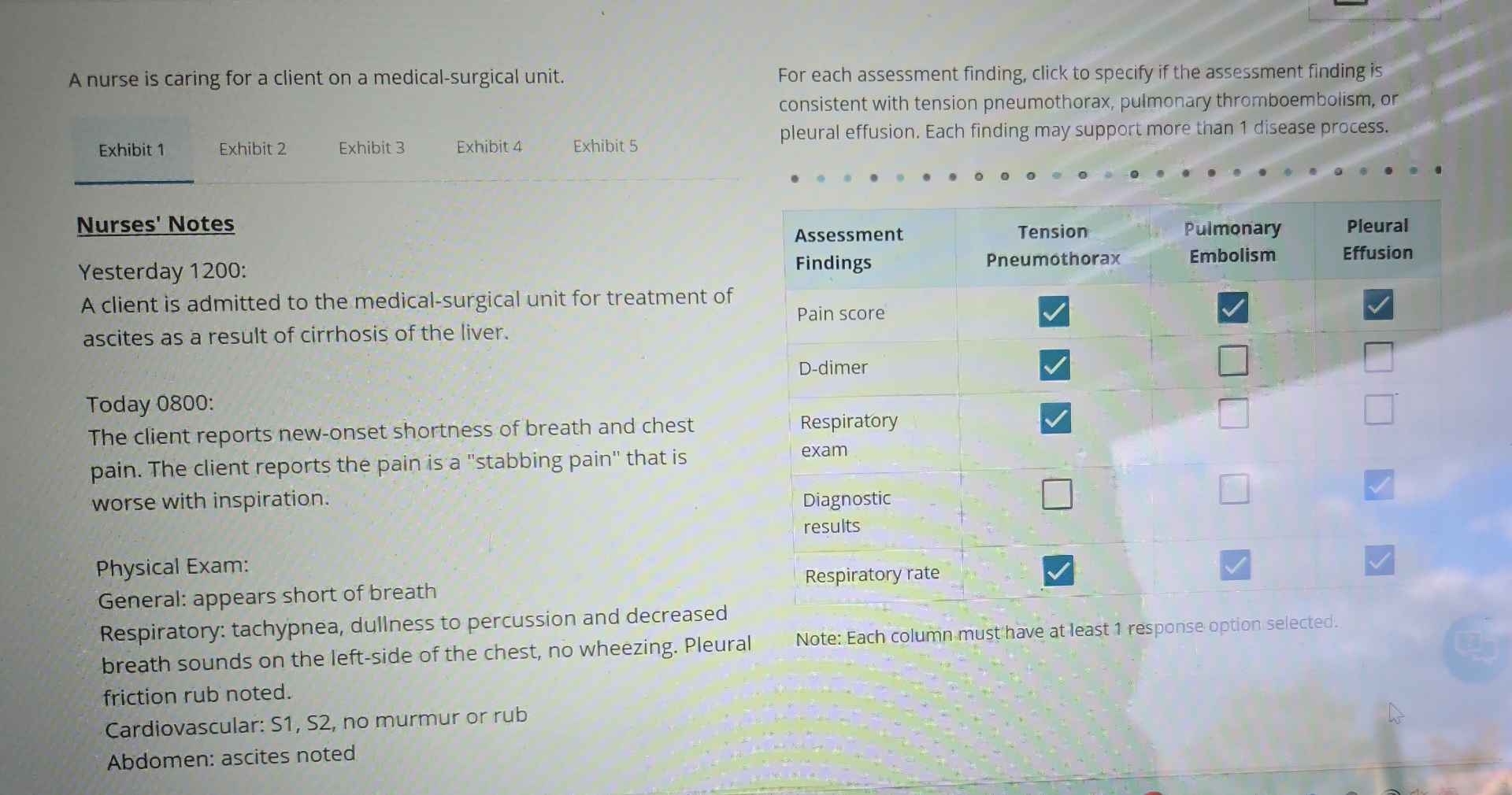 Solved A nurse is caring for a client on a medical-surgical | Chegg.com