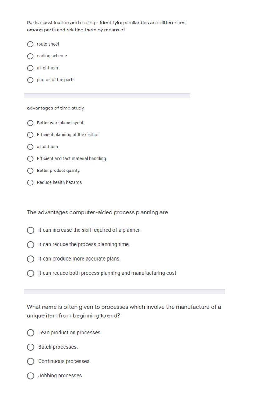 Solved Parts classification and coding - identifying | Chegg.com