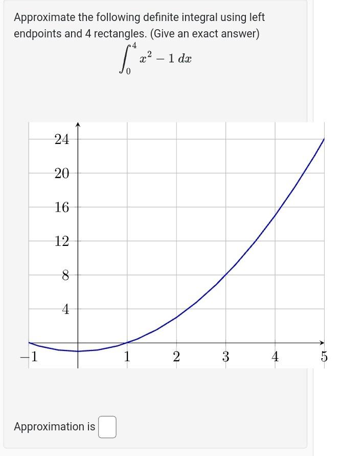 Solved Approximate the following definite integral using | Chegg.com