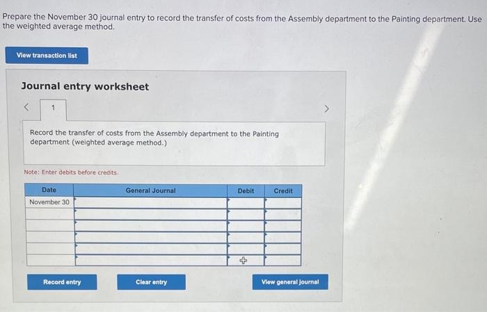 Solved QS 16-11 (Algo) Weighted average: Cost per EUP LO P1 | Chegg.com