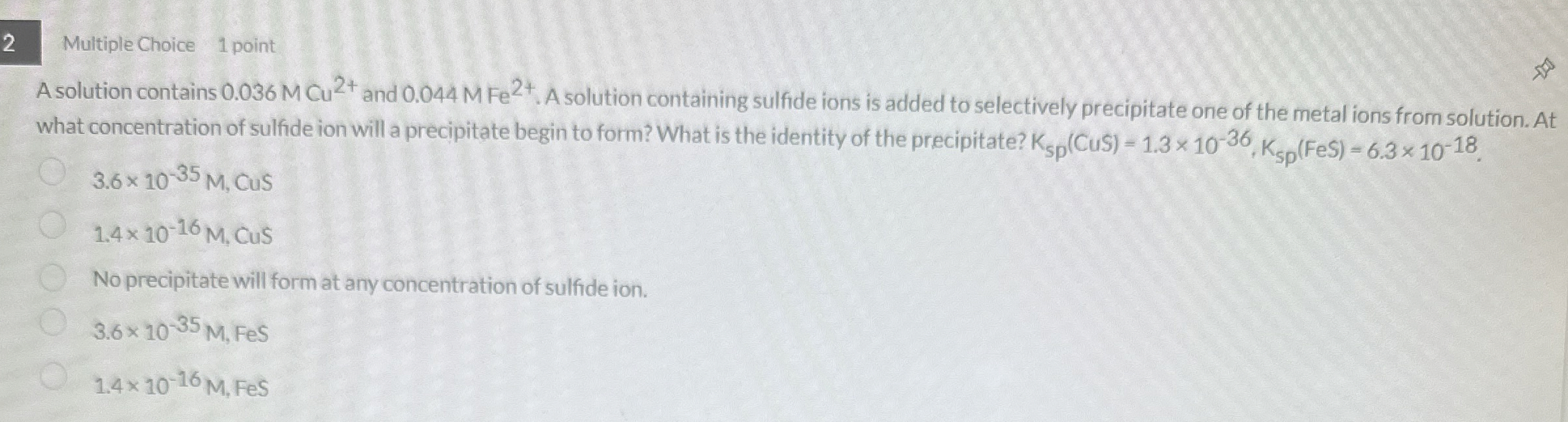 High Quality SOLUTION 2 ﻿Multiple Choice 1 ﻿pointA solution contains | Chegg.com
