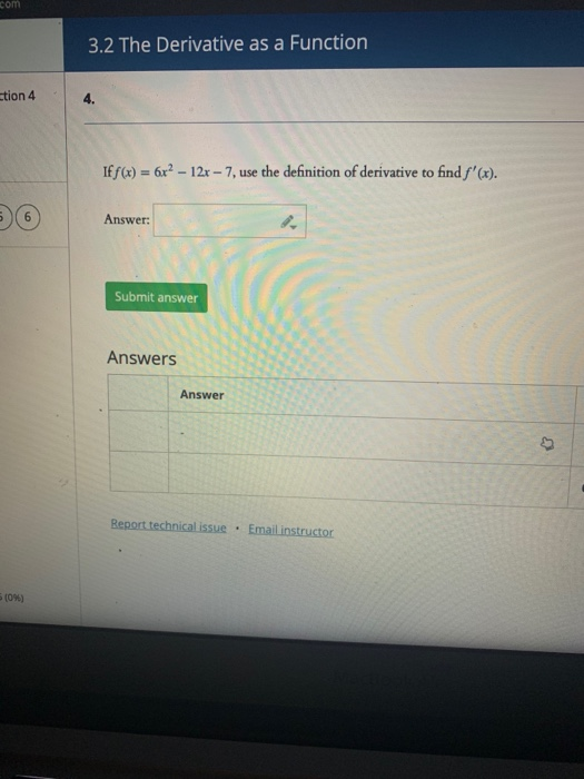 Solved Let f(x) = 2x2 - 7x - 4 Use the limit definition of | Chegg.com