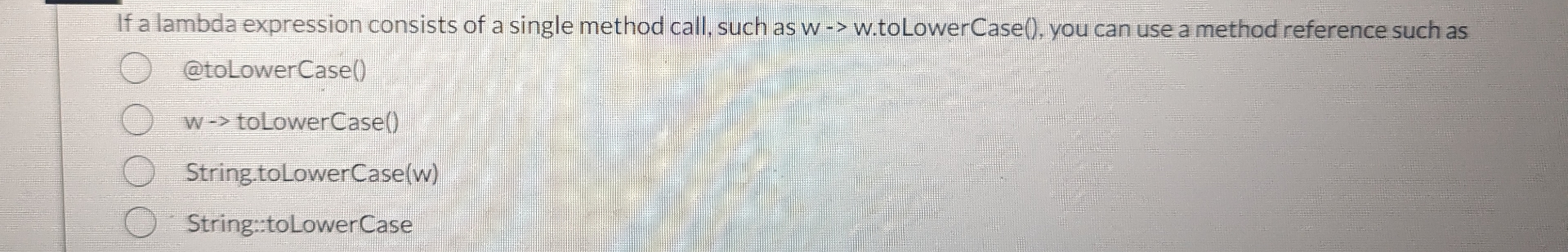 Solved If a lambda expression consists of a single method | Chegg.com