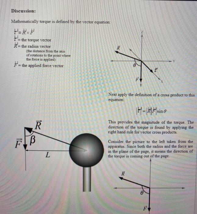 Solved M24a: Torque Vectors Introduction: Torque is the | Chegg.com