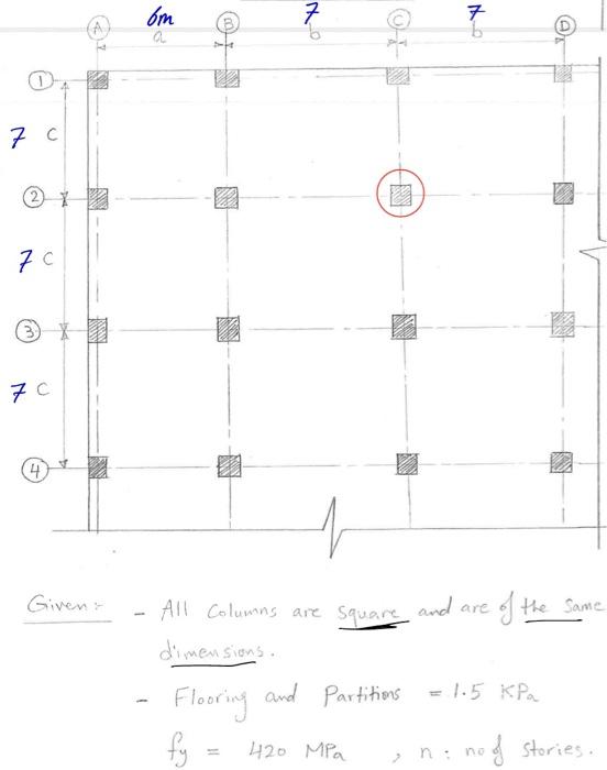 Given:- All Columns are square and are of the Same | Chegg.com