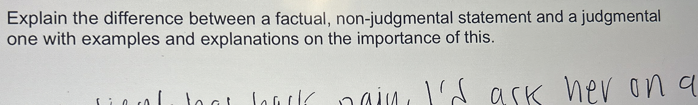 Solved Explain the difference between a factual, | Chegg.com