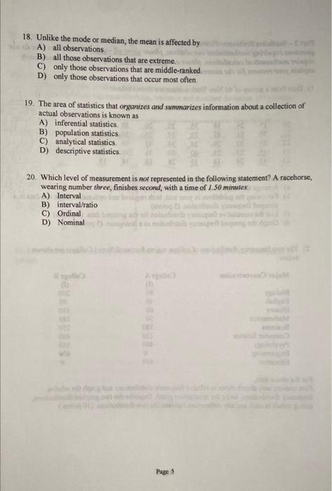 Solved Part 2 - Statistics Problems- Please answer the | Chegg.com