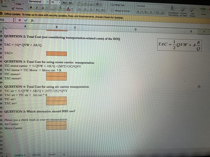 Solved please if you can do it thru excel and show the | Chegg.com