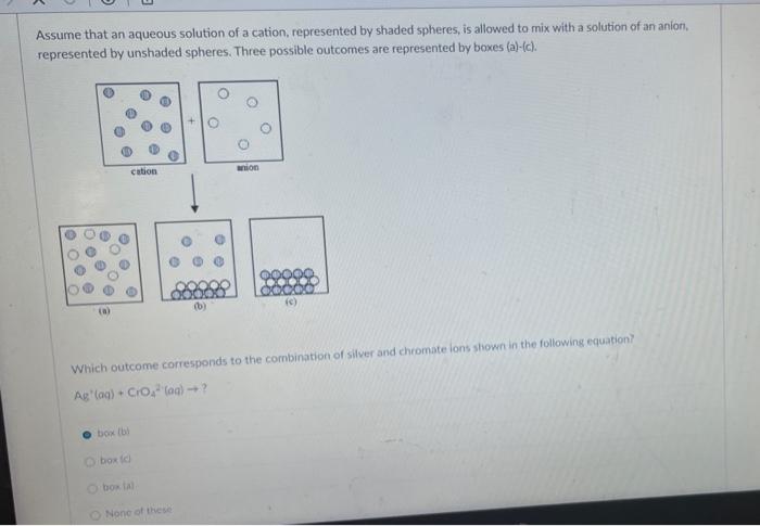 Solved Assume that an aqueous solution of a cation, | Chegg.com
