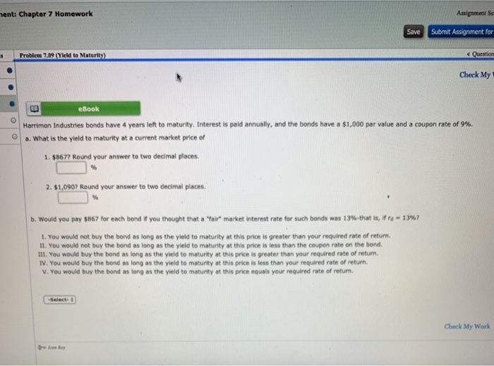 Solved hent: Chapter 7 Homework Assignments Save Submit | Chegg.com