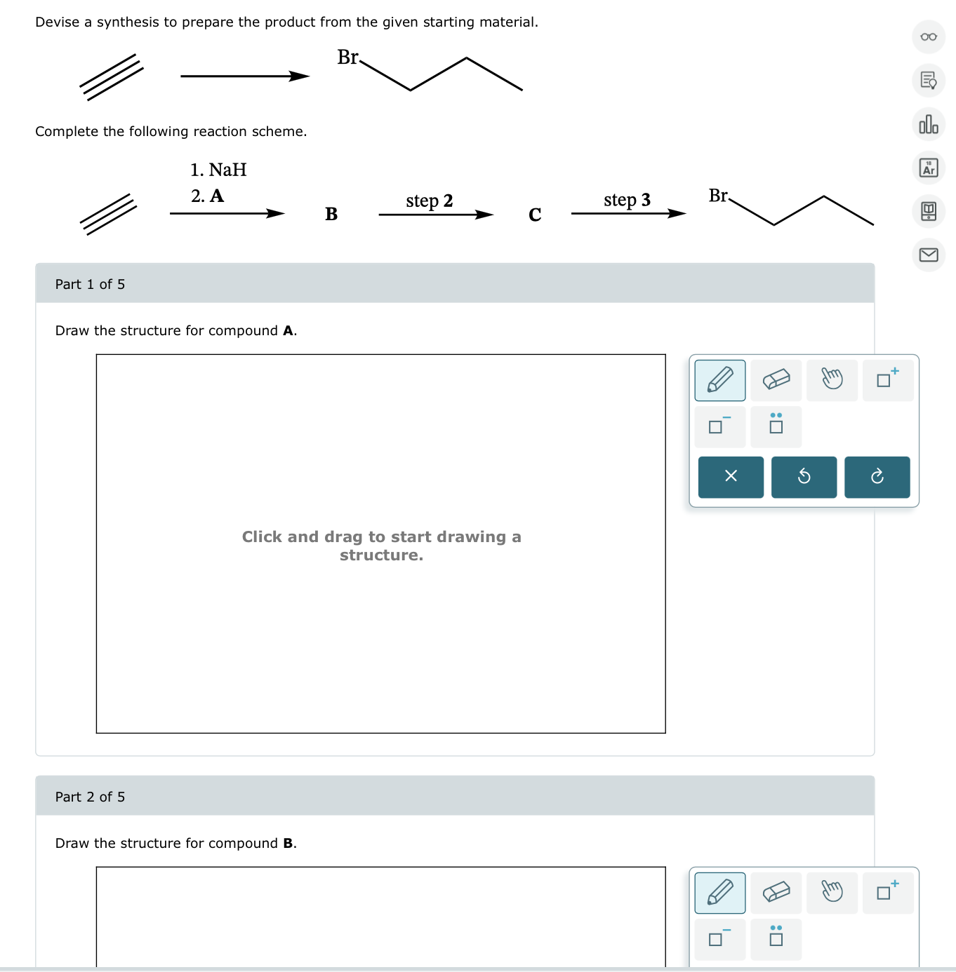 Solved Devise a synthesis to prepare the product from the | Chegg.com