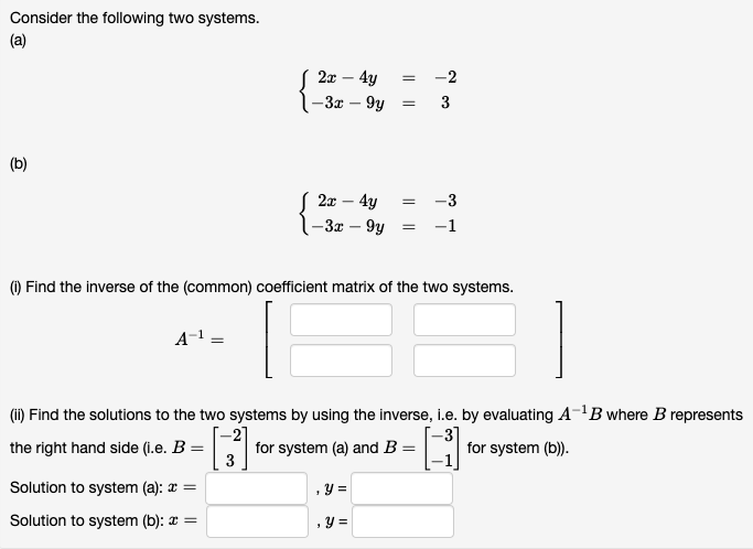 Solved Consider the following two | Chegg.com