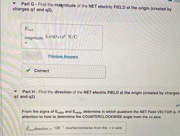 Solved Part L - Find the direction of the NET electric FORCE | Chegg.com