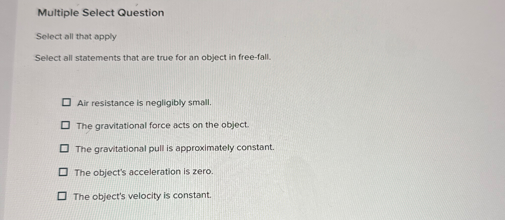 Solved Multiple Select QuestionSelect all that applySelect | Chegg.com