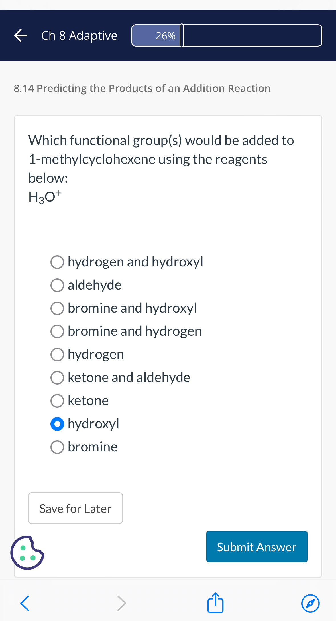 High Quality SOLUTION Ch 8 ﻿Adaptive26%8.14 ﻿Predicting the Products of an | Chegg.com