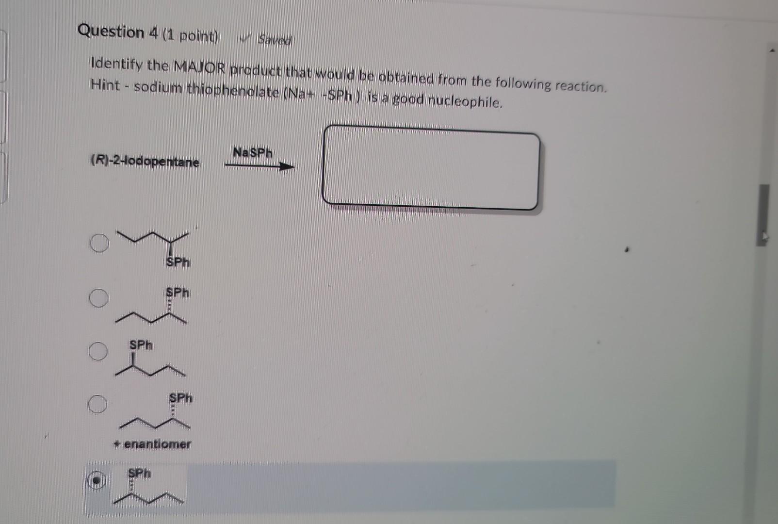 Solved Question 4 (1 point) ∼ saved Identify the MAJOR | Chegg.com