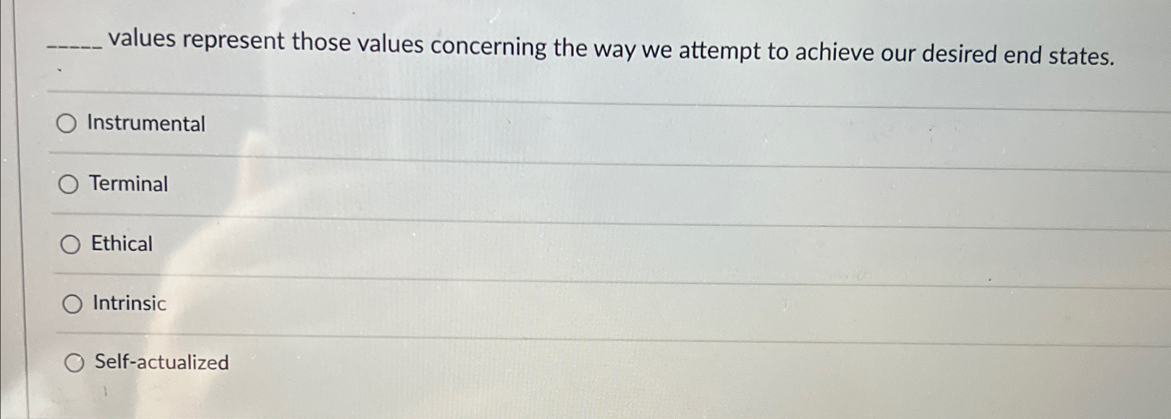Solved values represent those values concerning the way we | Chegg.com