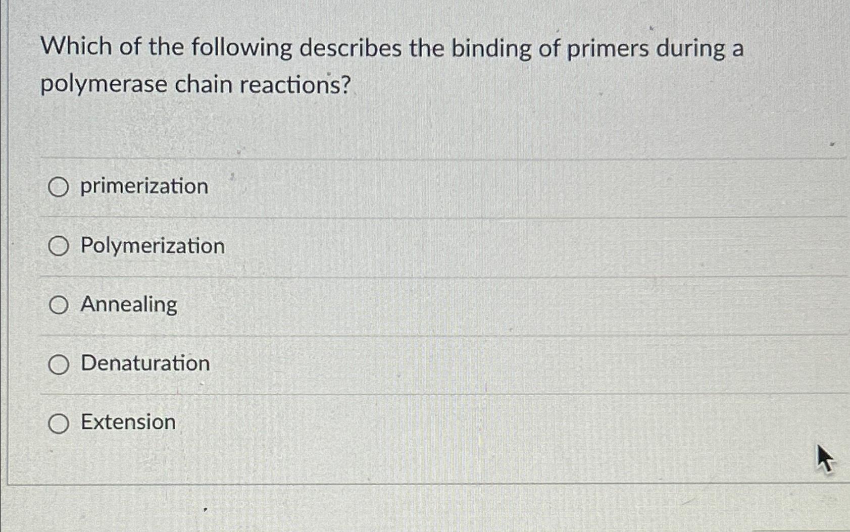 Solved Which of the following describes the binding of | Chegg.com