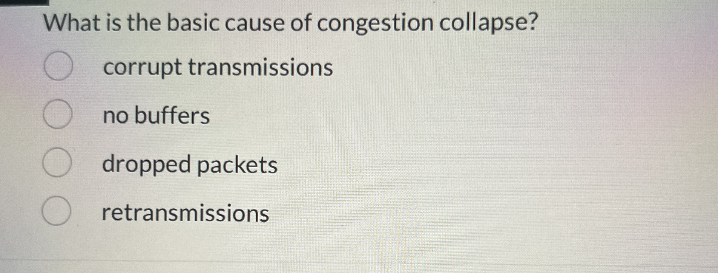 Solved What is the basic cause of congestion | Chegg.com