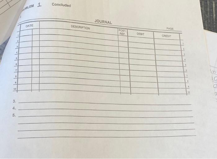 Name PROBLEM I 1. | Chegg.com