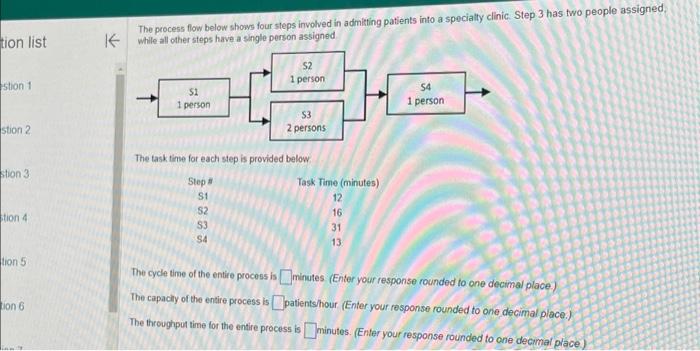 Solved tion list estion 1 stion 2 stion 3 stion 4 tion 5 | Chegg.com