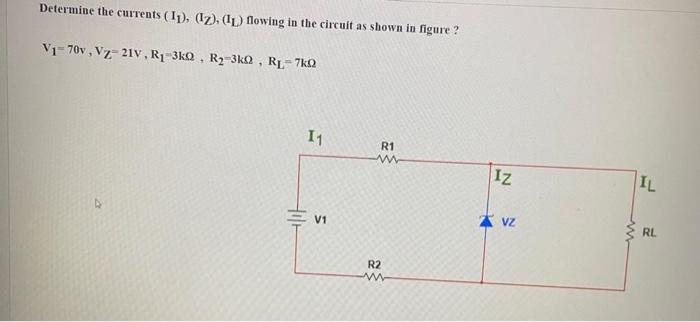 Solved Determine the currents (11), (Iz), (11) flowing in | Chegg.com