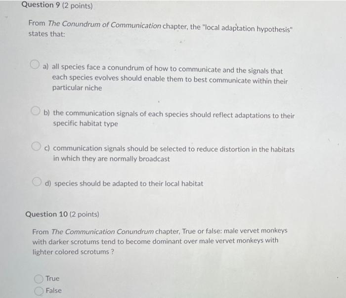 Solved Question 9 (2 points) From The Conundrum of | Chegg.com