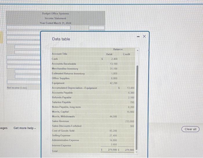 Solved FClok the icon to viea the adjusted vial balance ? | Chegg.com