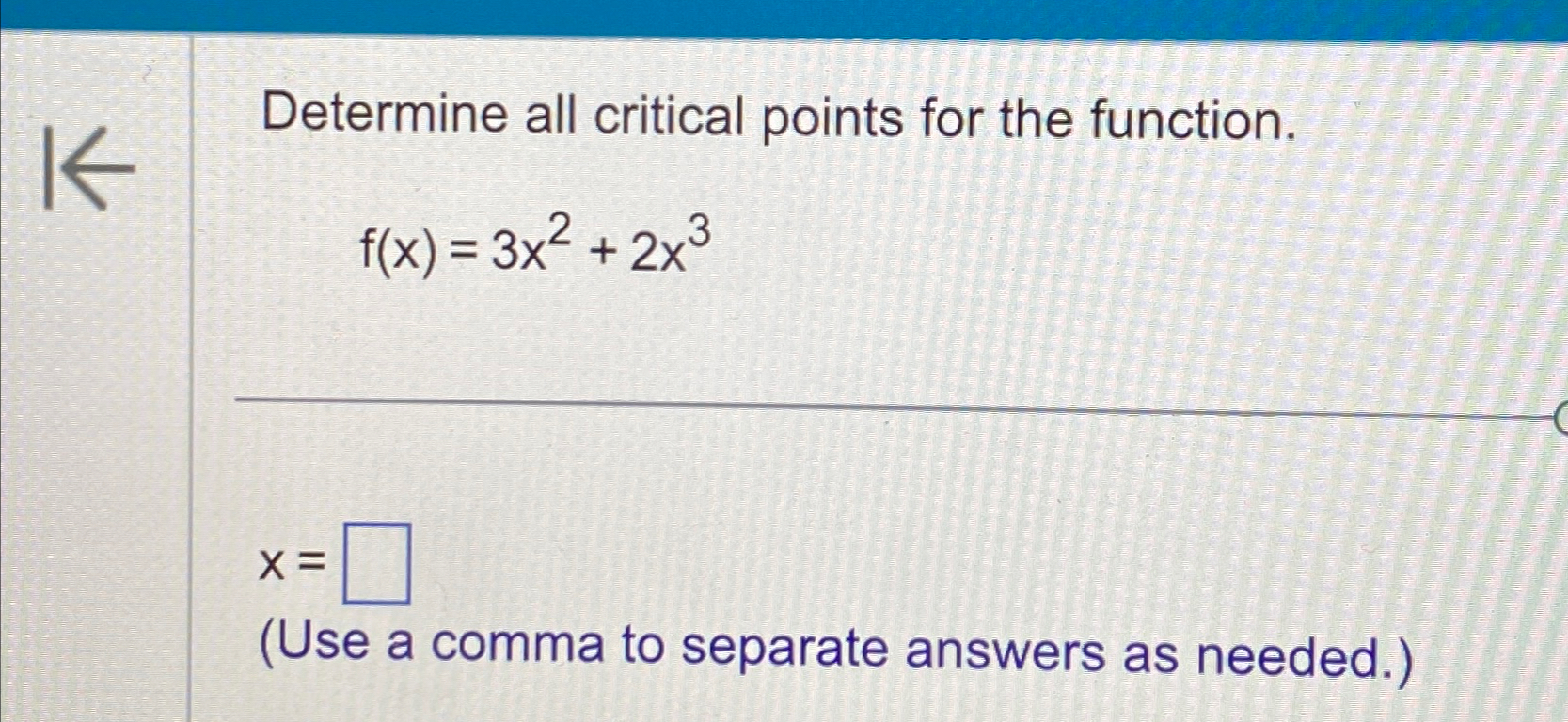 Solved Determine all critical points for the | Chegg.com