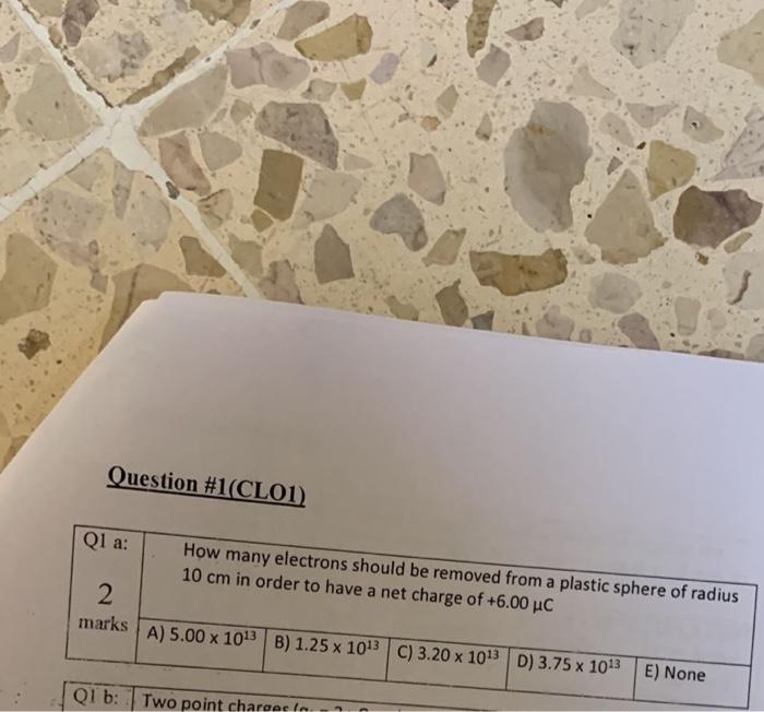 Solved Question #1(CL01) Q1 a: How many electrons should be | Chegg.com
